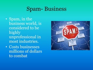Spam presentation | PPT