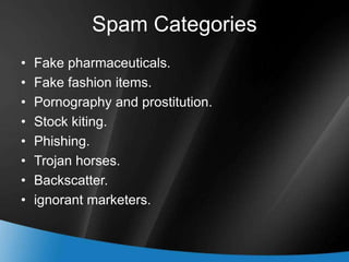 Spam (Security Awareness Session) | PPTX | Email | Internet