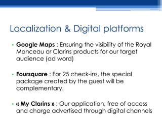 Spa my blend by clarins at the royal monceau | PPT