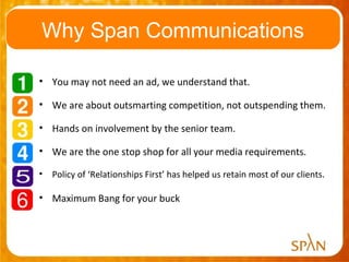 Span communications profile | PPT