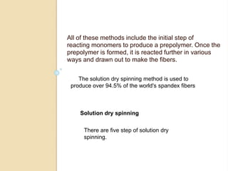 Spandex fiber | PPTX
