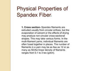 Spandex fiber | PPTX