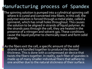 Spandex fiber | PPTX