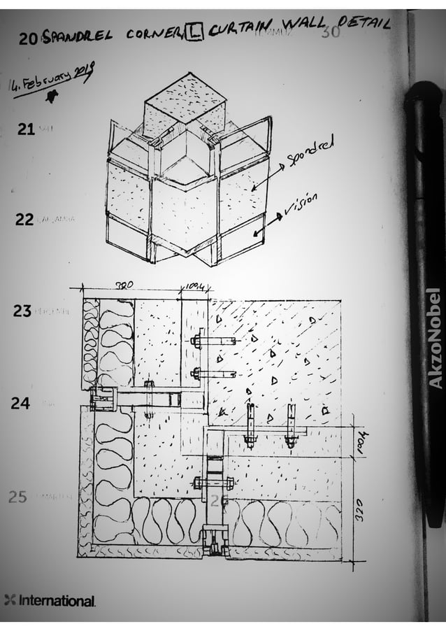 Spandrel corner facade detail | PDF