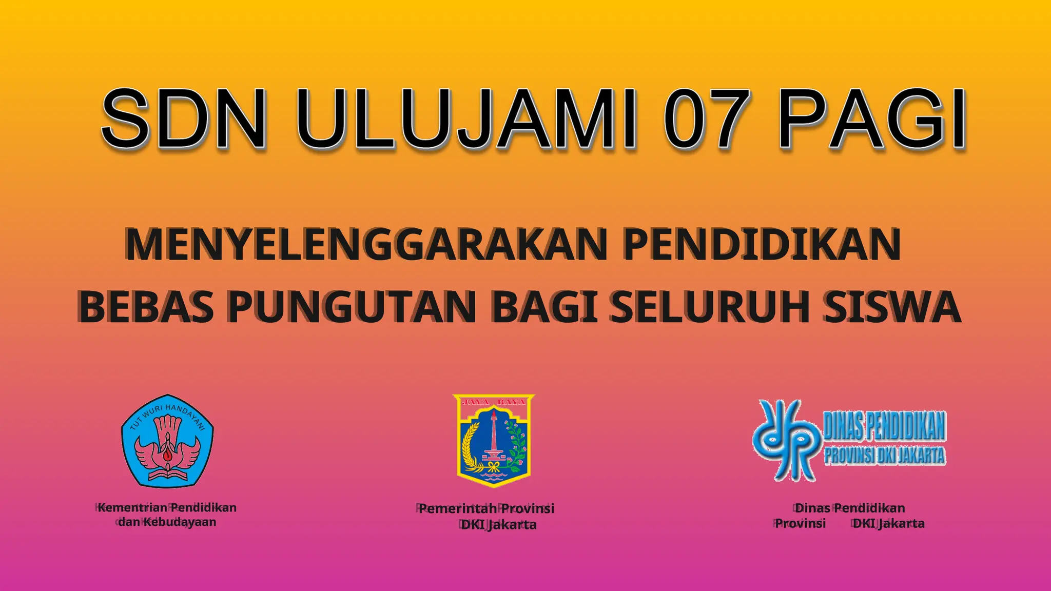 spanduk bebas pungutan sekolah dana bos gratis | PPT