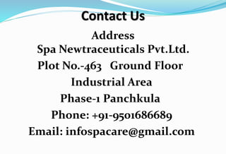Spa newtraceuticals | PPT