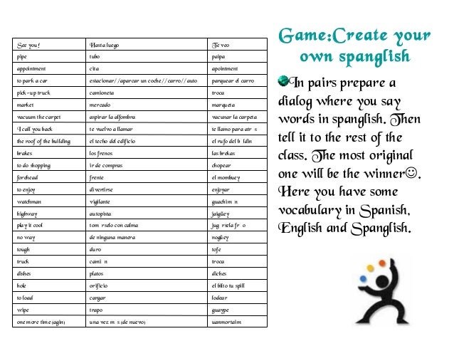 Spanglish didactic unit[1]