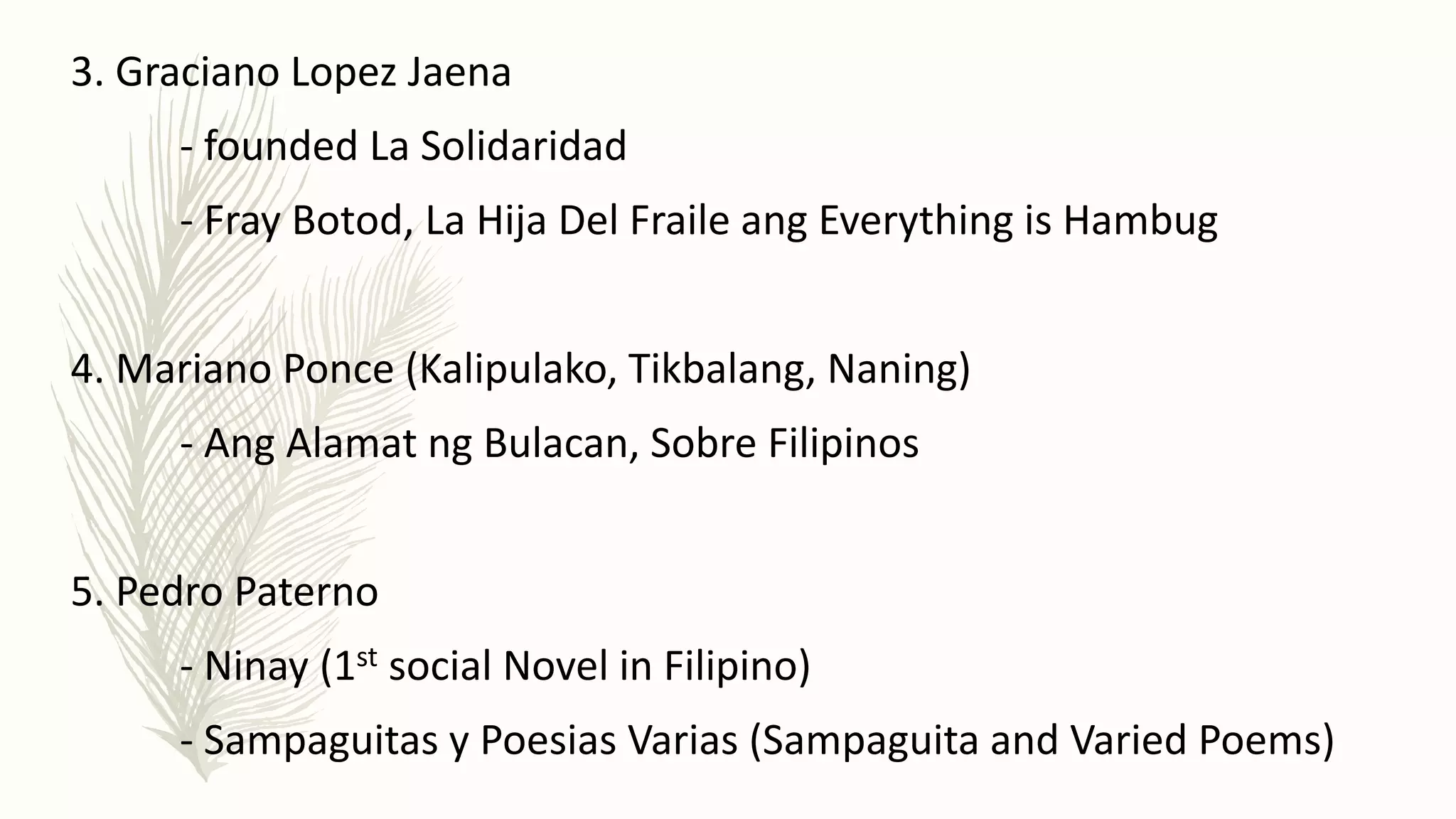 Literature during the Spanish period (1565-1898) | PPTX