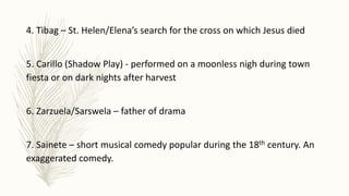 Literature during the Spanish period (1565-1898) | PPTX