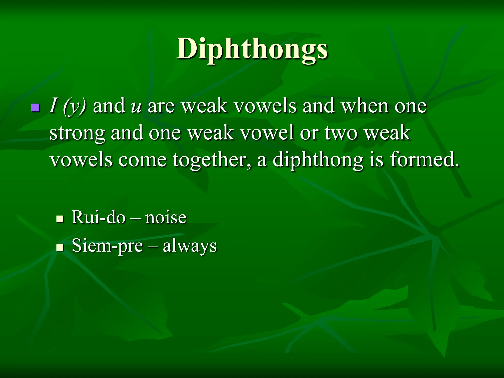 Grammar for Spanish immersion and phrasing | PPT