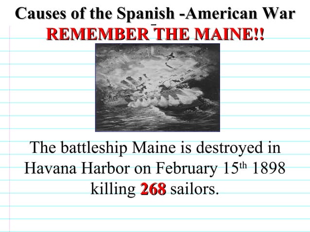 Spanish American War Notes | PPT | Business | Business and Finance