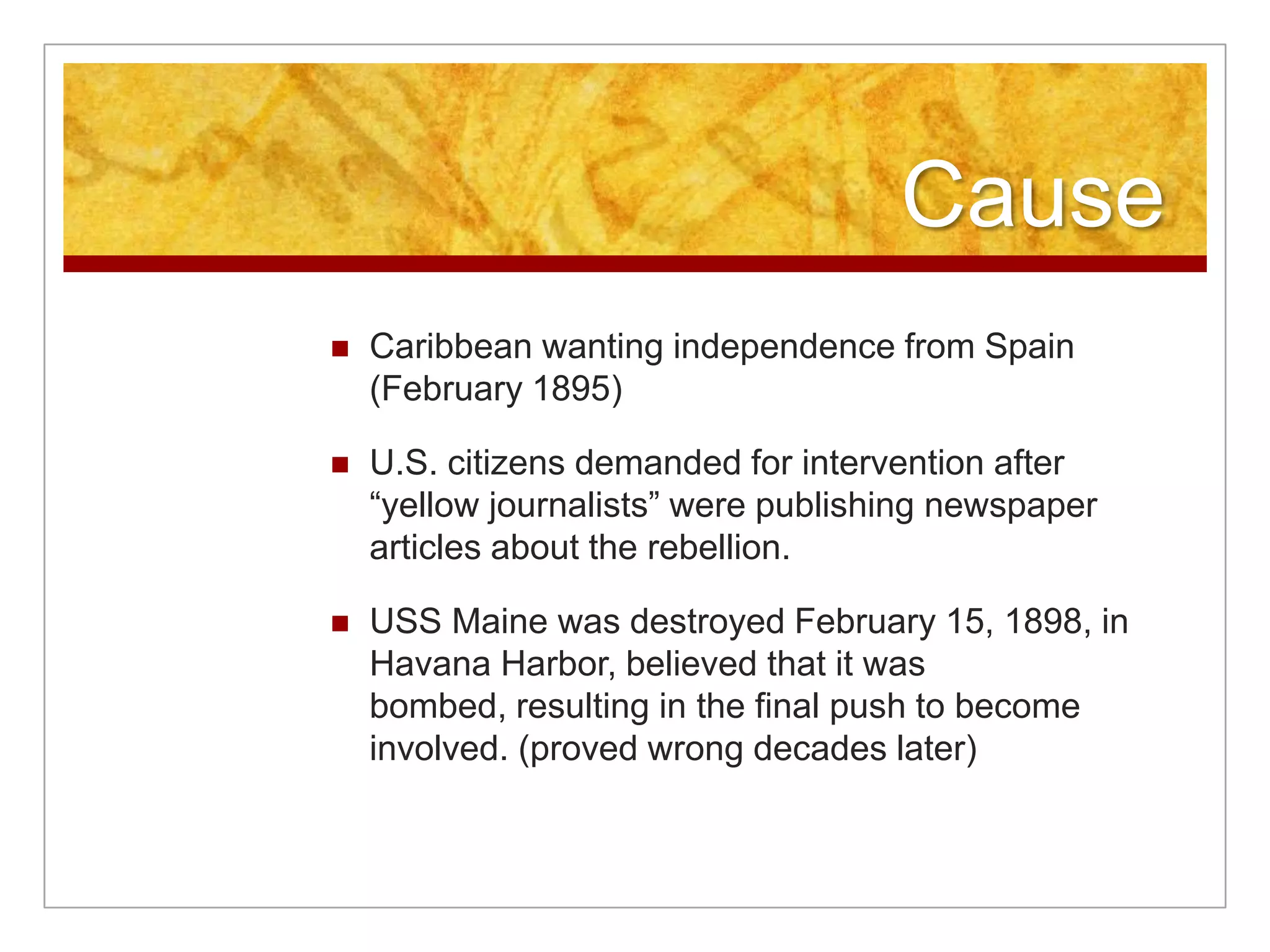 Spanish american war | PPT