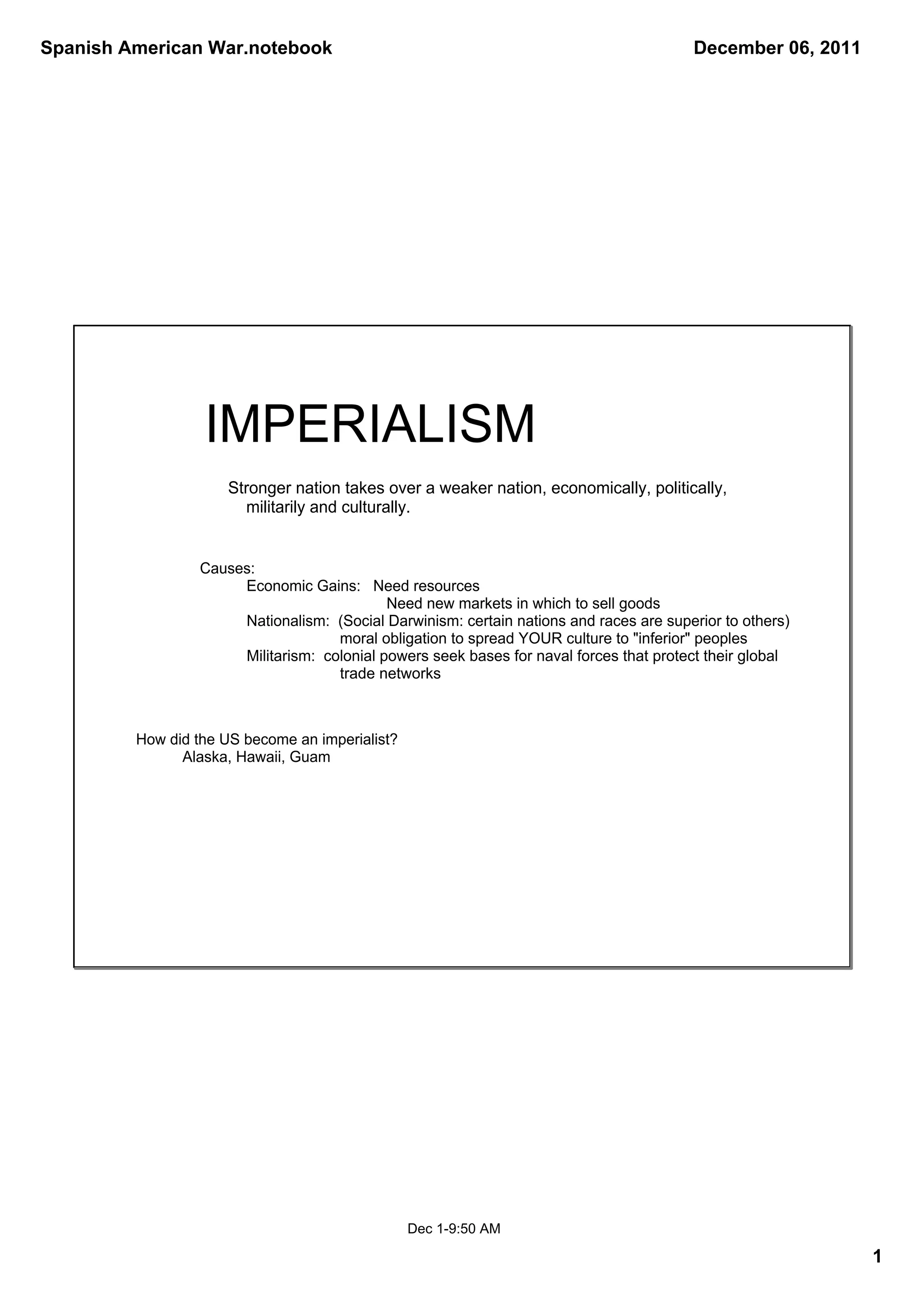 Spanish American War | PDF