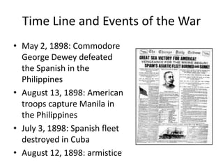 Spanish American War | PPTX | Political Issues & policy | Politics