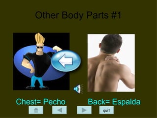 Spanish Body Parts | PPT