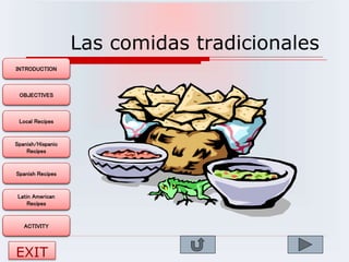 Spanish M1 las comidas Tradicionales | PPTX | World Cuisines | Food & Drink