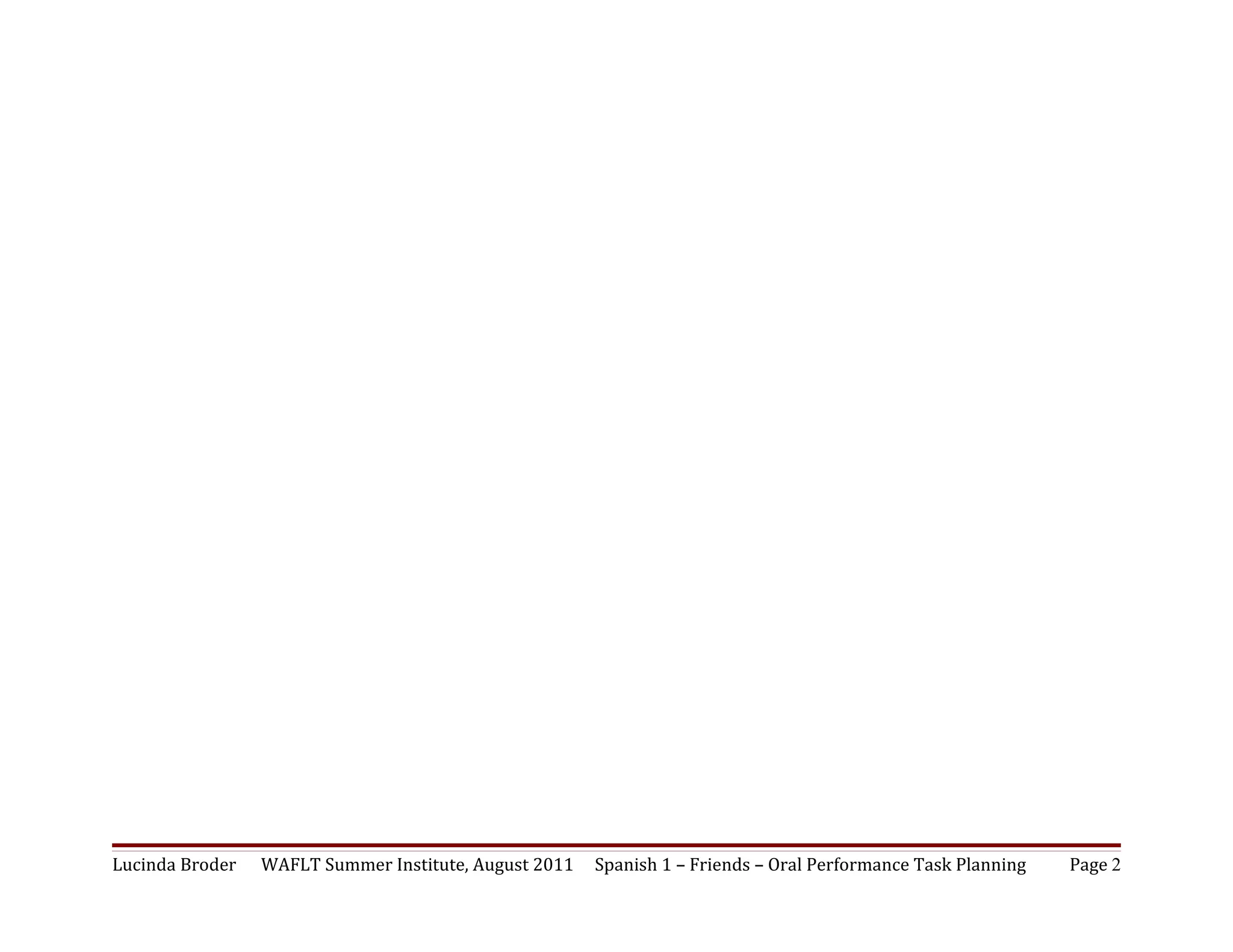 Spanish 1 friends oral performance task planning sheet | DOC