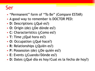 Spanish 2 grammar book—first semester | PPTX