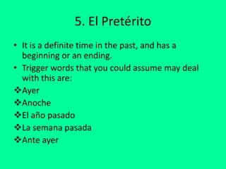 Spanish 2 grammar concepts mineee | PPTX