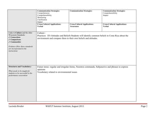 Spanish 3 environmental unit plan | DOC
