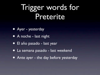 Sixto's Spanish 3 grammar book | PPT