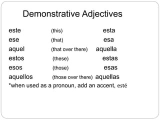 Spanish 3 grammar book | PPT