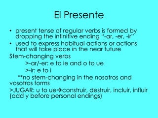 Spanish 4 h grammar book | PPTX
