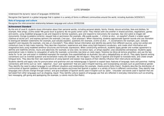 Spanish 7-10 elaborations levels 7-8 and 9-10 | PDF