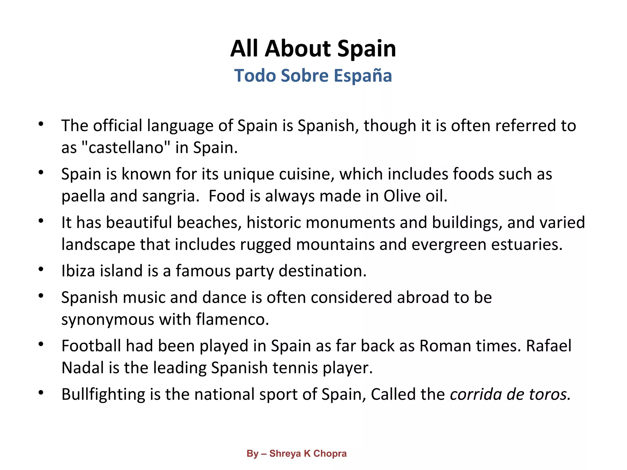 Spanish (A1) - Beginners | PPT