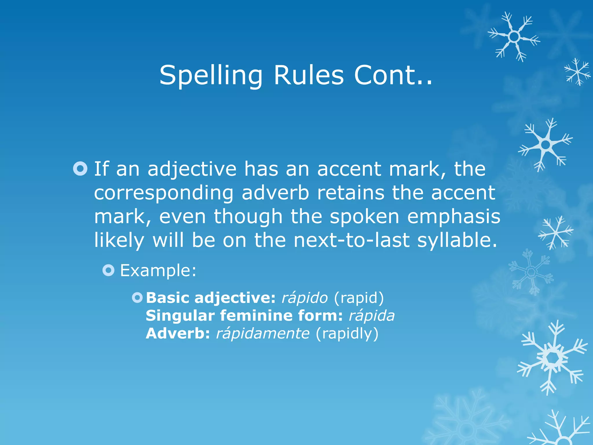 Spanish Adverbial Suffix | PPT