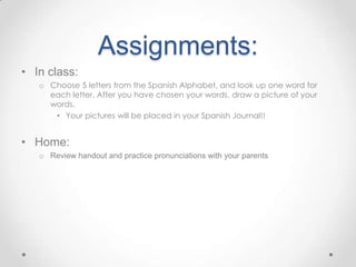 Spanish Alphabet | PPT