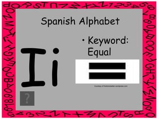 Spanish alphabet | PPT
