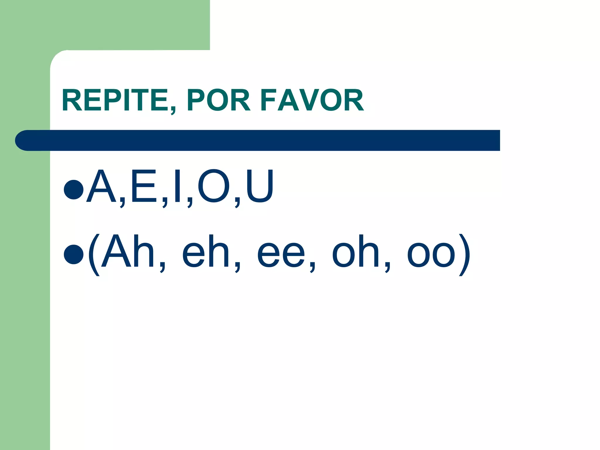 Spanish alphabet pronunciation | PPTX