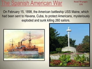 US Expansion - Spanish American War and the Panama Canal | PPTX