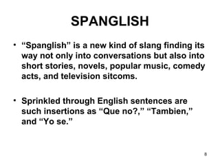 Spanish-American Contrastive Analysis | PPT
