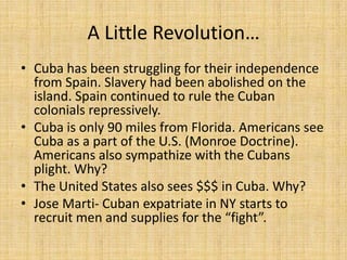 Spanish American War | PPTX | Death, Injury, or Military Conflict ...