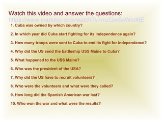 Spanish american war | PPT
