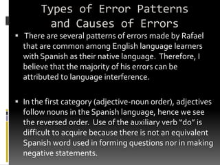 Spanish and English Language Comparison | PPTX