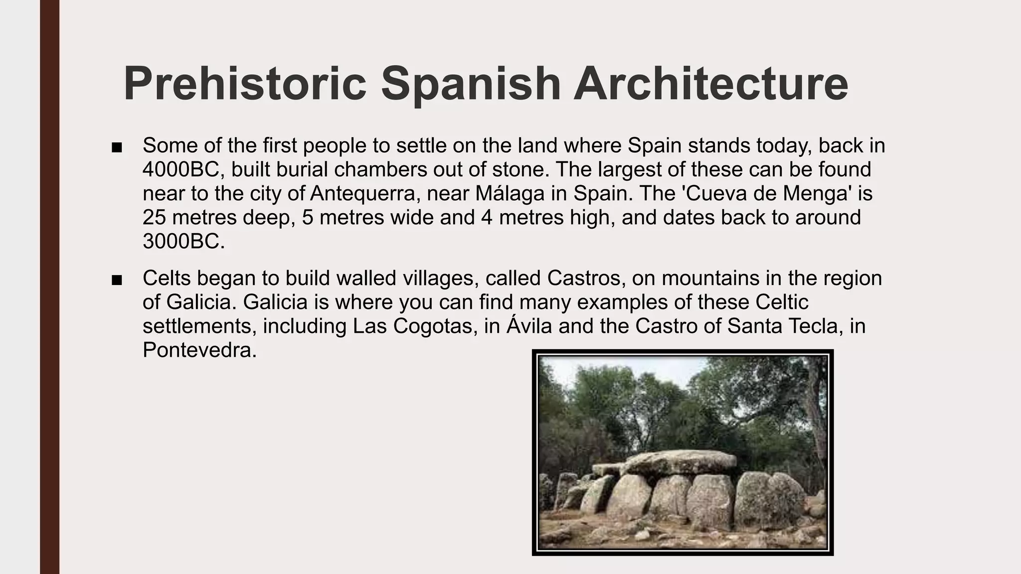Spanish architecture overview | PPTX