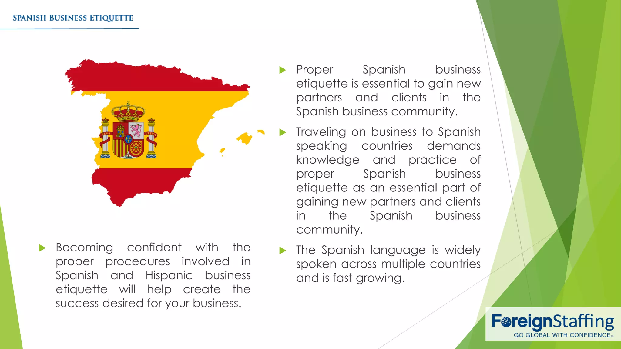 Spanish Business Etiquette | PPT