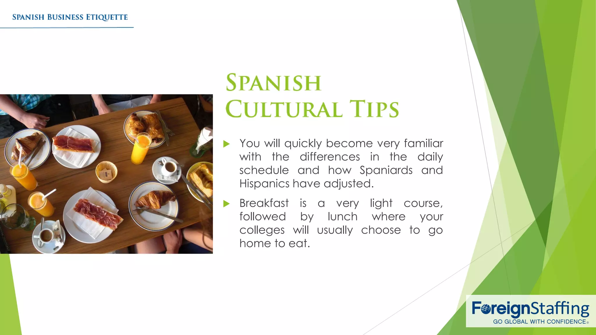 Spanish Business Etiquette | PPT