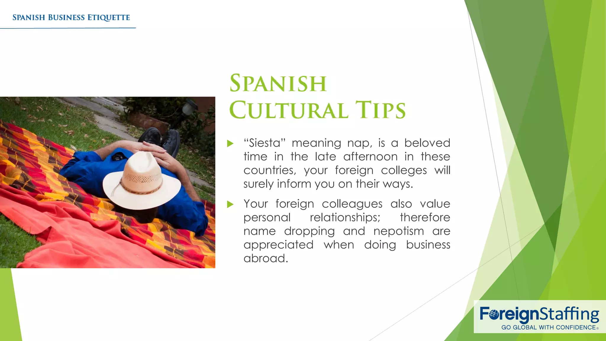 Spanish Business Etiquette | PPT