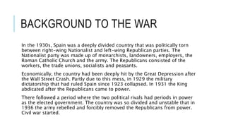 PowerPoint presentation about the spanish civil war | PPTX
