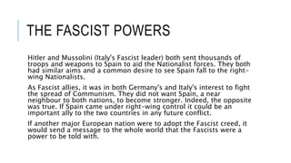 PowerPoint presentation about the spanish civil war | PPTX