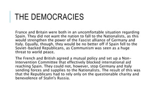 PowerPoint presentation about the spanish civil war | PPTX