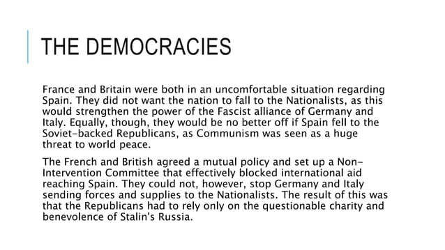 PowerPoint presentation about the spanish civil war | PPTX | Political ...
