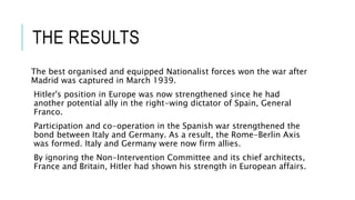 PowerPoint presentation about the spanish civil war | PPTX