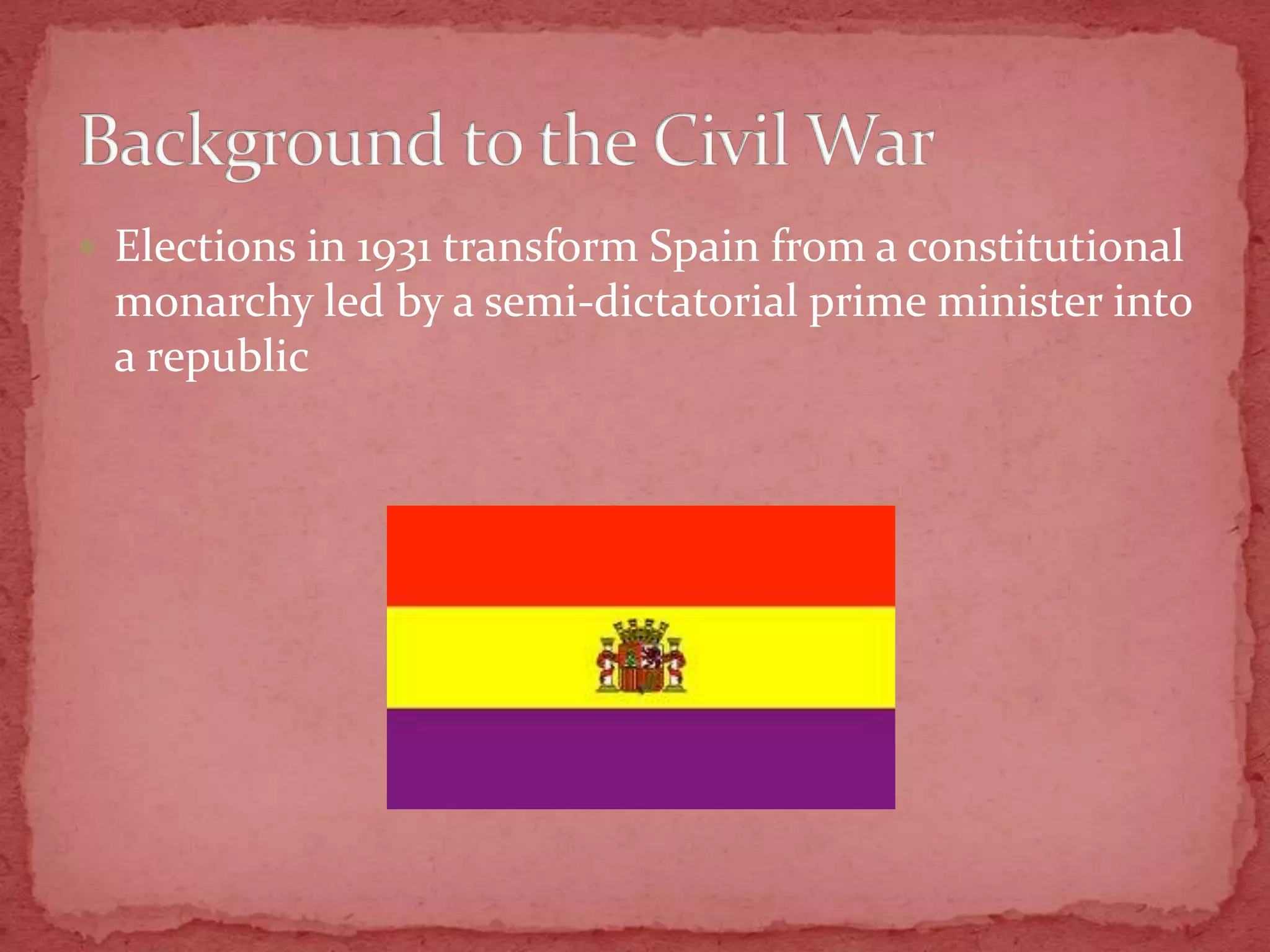 Spanish civil war | PPTX | Politics