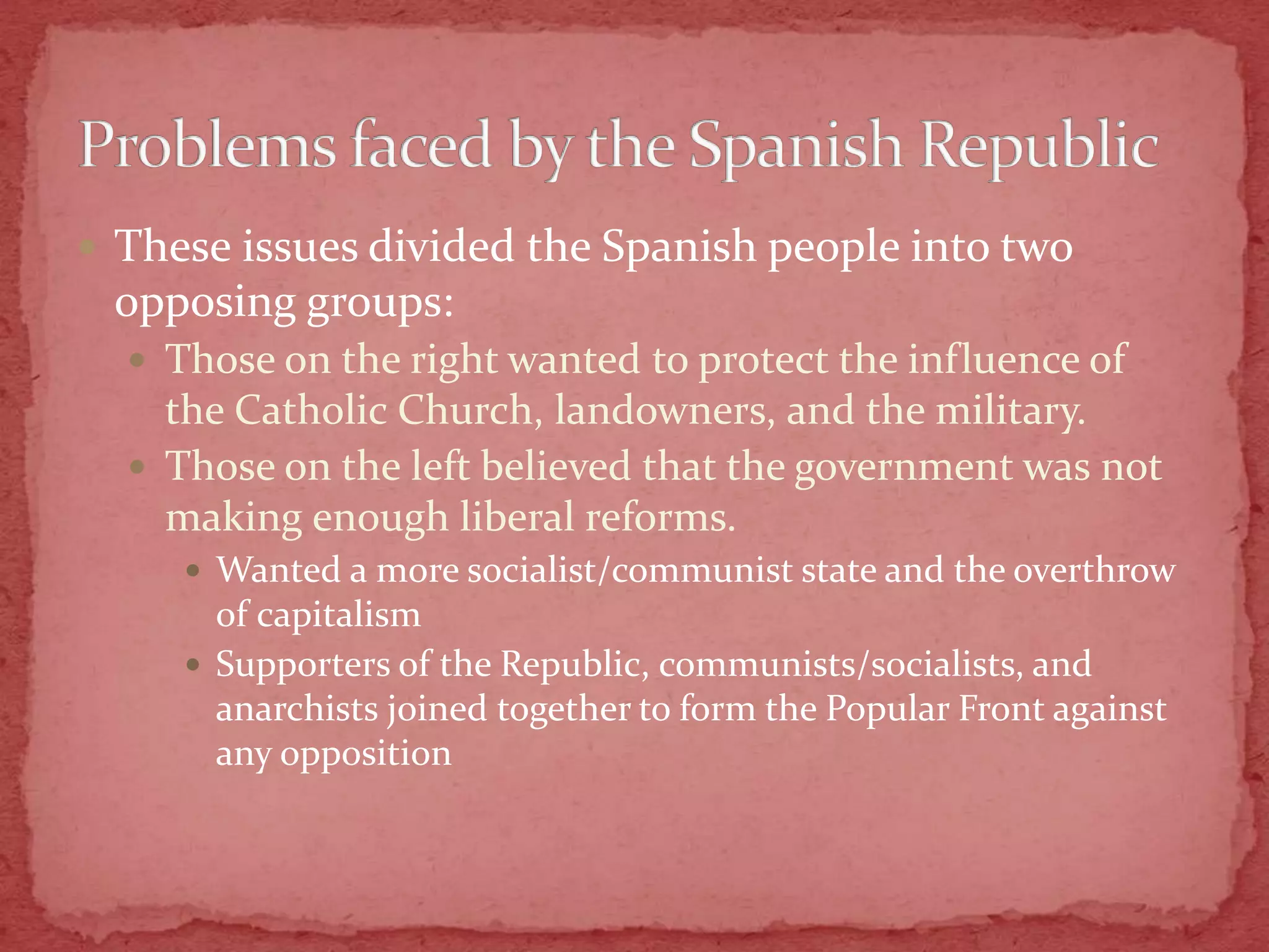 Spanish civil war | PPT