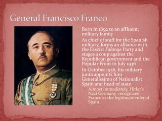 Spanish civil war | PPTX